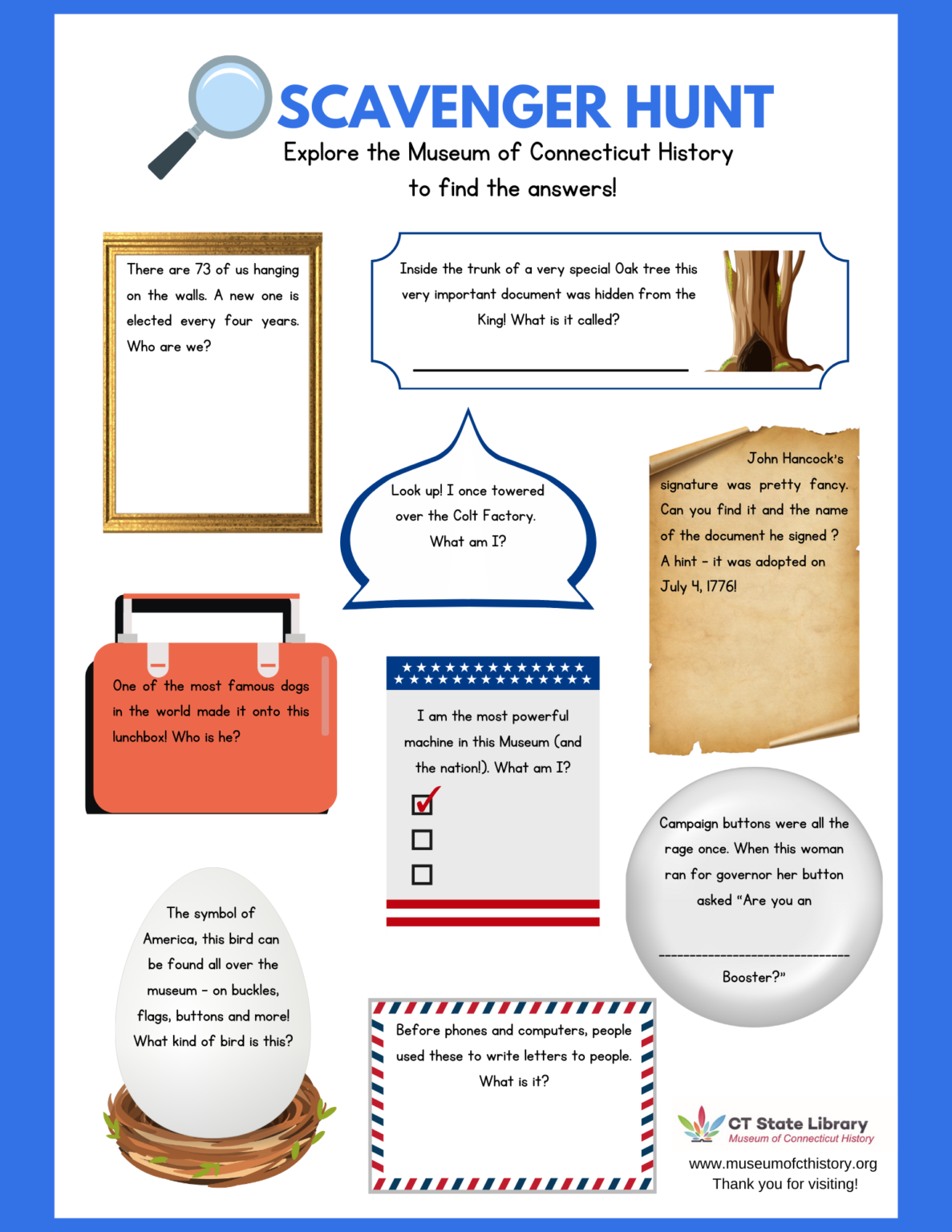 MCH Scavenger Hunt - Museum of Connecticut History